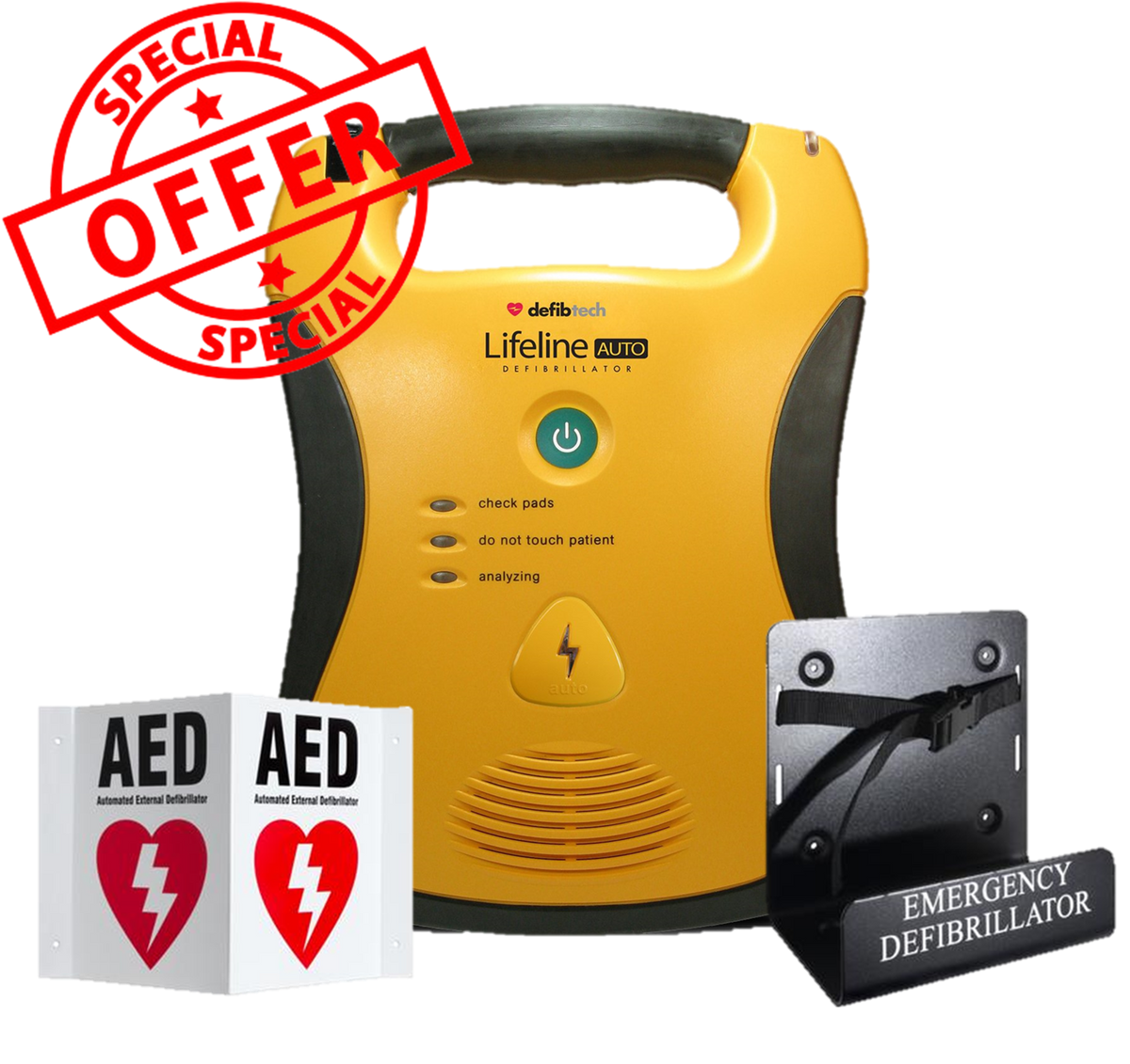 Defibtech Defibrillator Fully Automatic AED "Bracket Bundle" – Provide ...
